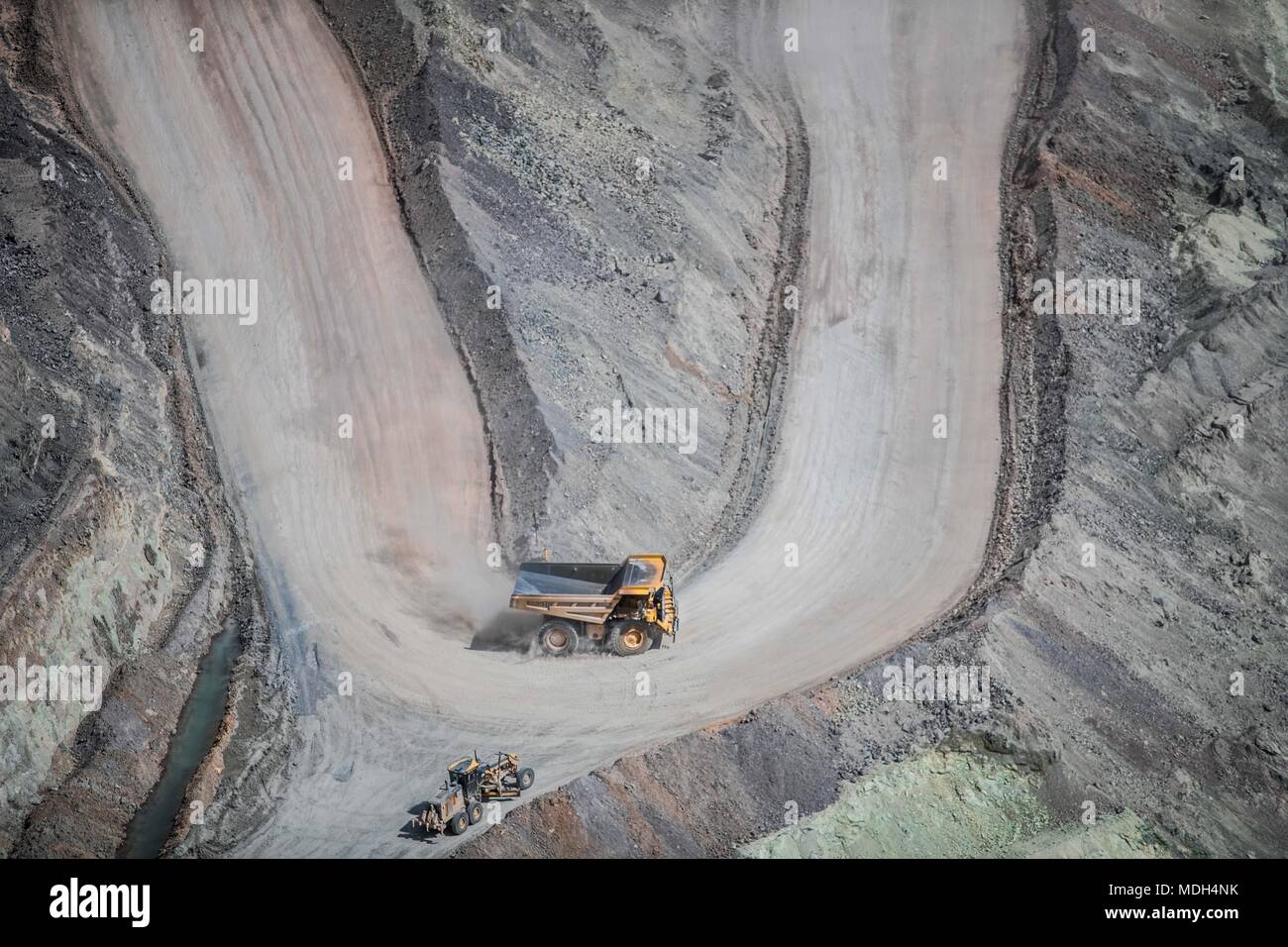 block of the gold mine, El Chanate, which is part of the Alamos Gold ...