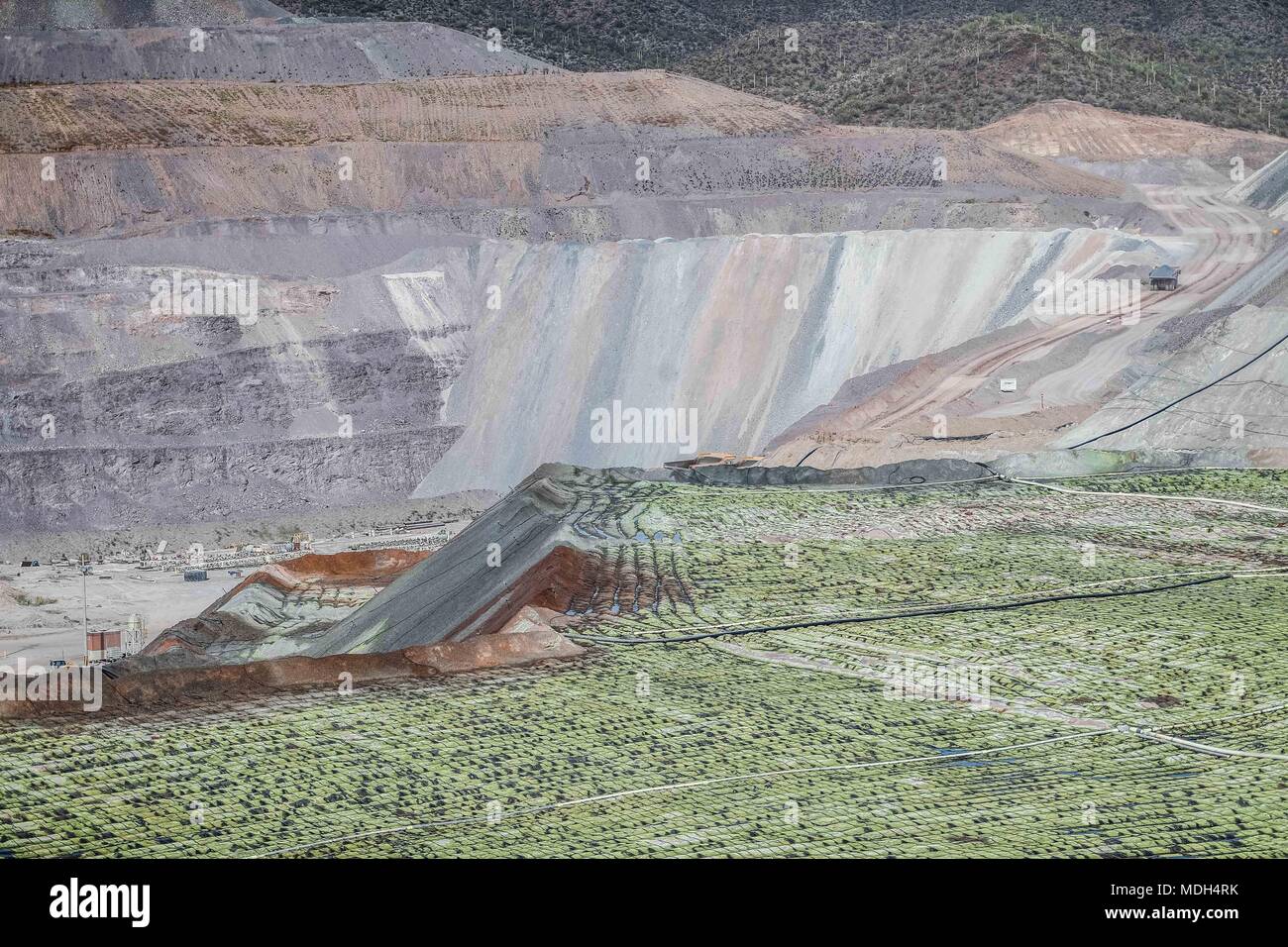 block of the gold mine, El Chanate, which is part of the Alamos Gold ...