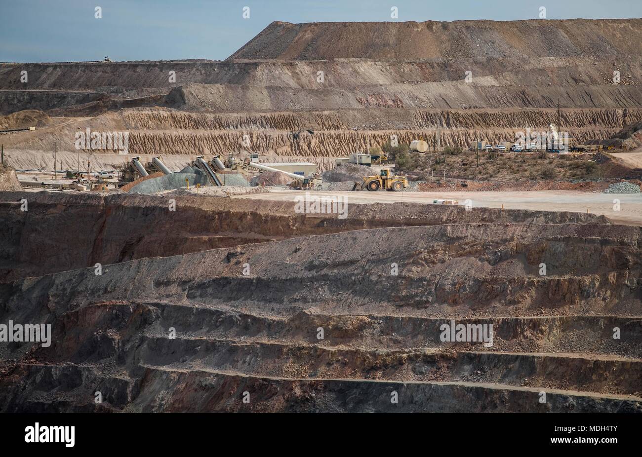 block of the gold mine, El Chanate, which is part of the Alamos Gold ...