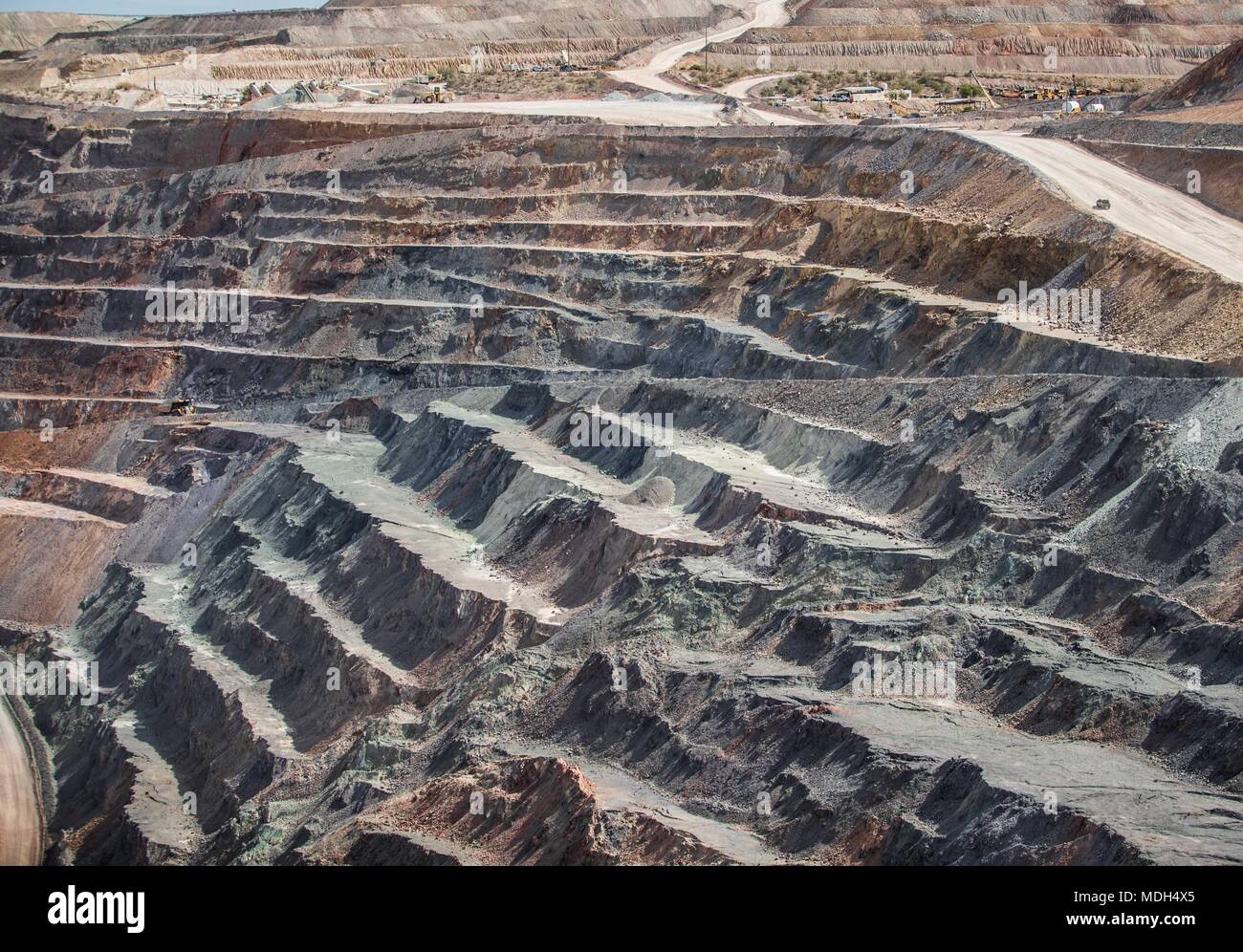 block of the gold mine, El Chanate, which is part of the Alamos Gold ...