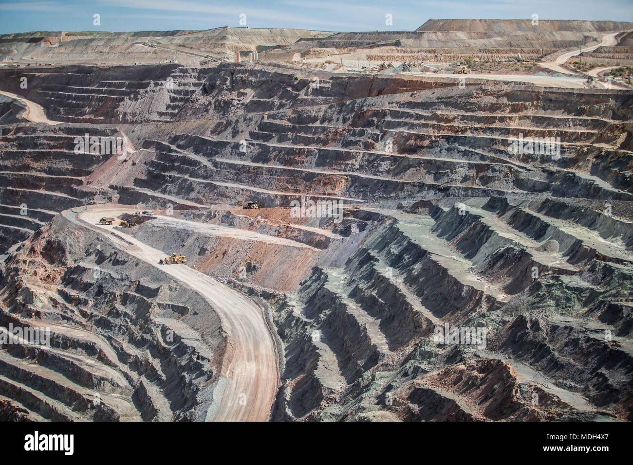 block of the gold mine, El Chanate, which is part of the Alamos Gold ...