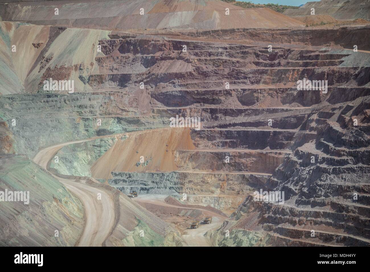 block of the gold mine, El Chanate, which is part of the Alamos Gold ...