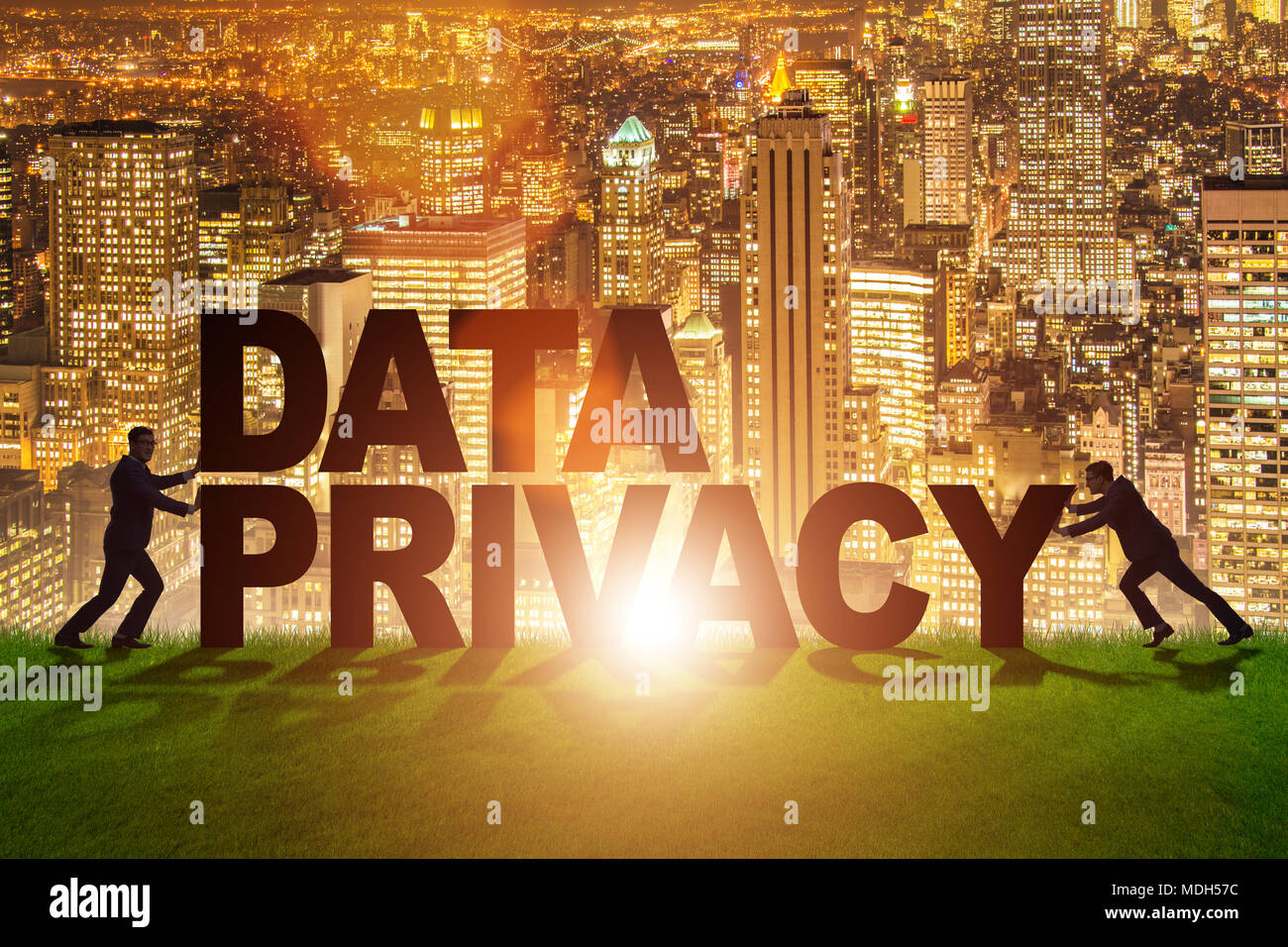 Data privacy concept in modern IT technology Stock Photo - Alamy
