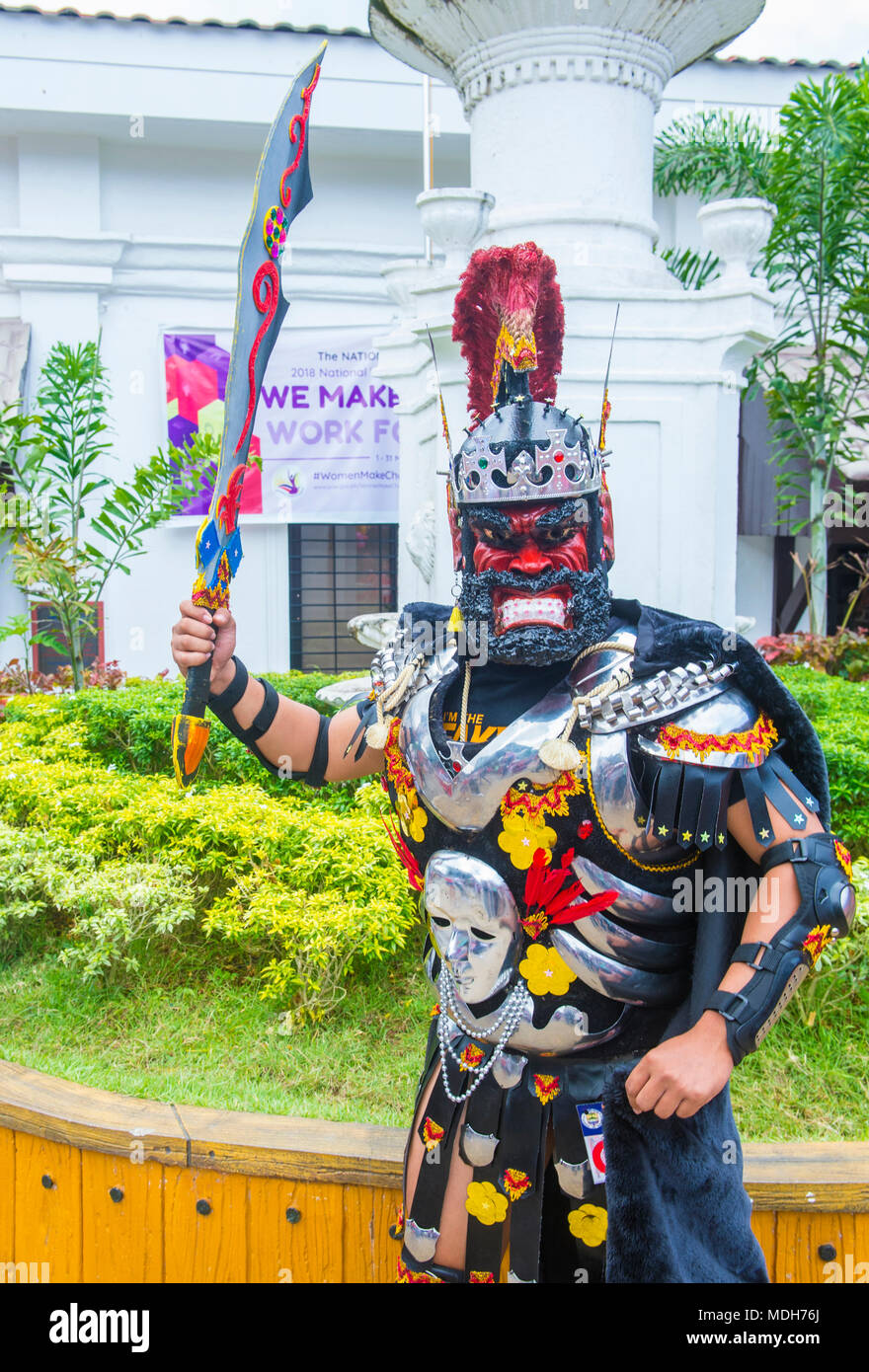 Participant in the Moriones festival in Boac Marinduque island the ...