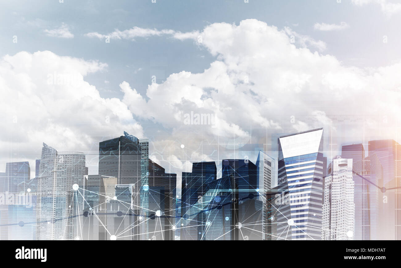 Modern urban technologies Stock Photo - Alamy