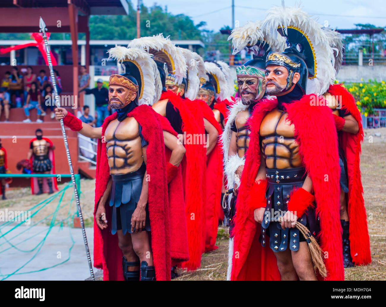 Participants in the Moriones festival in Boac Marinduque island the ...