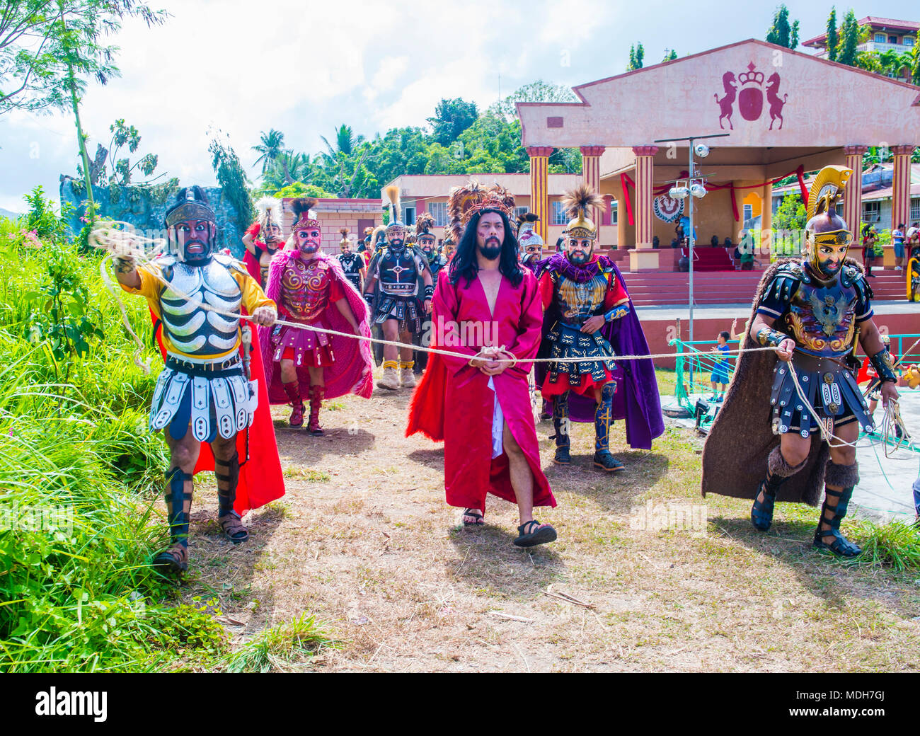 Participants in the Moriones festival in Boac Marinduque island the ...