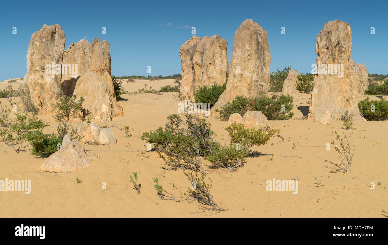 Pinnacles Desert, Nambung National Park, Western Australia Stock Photo ...