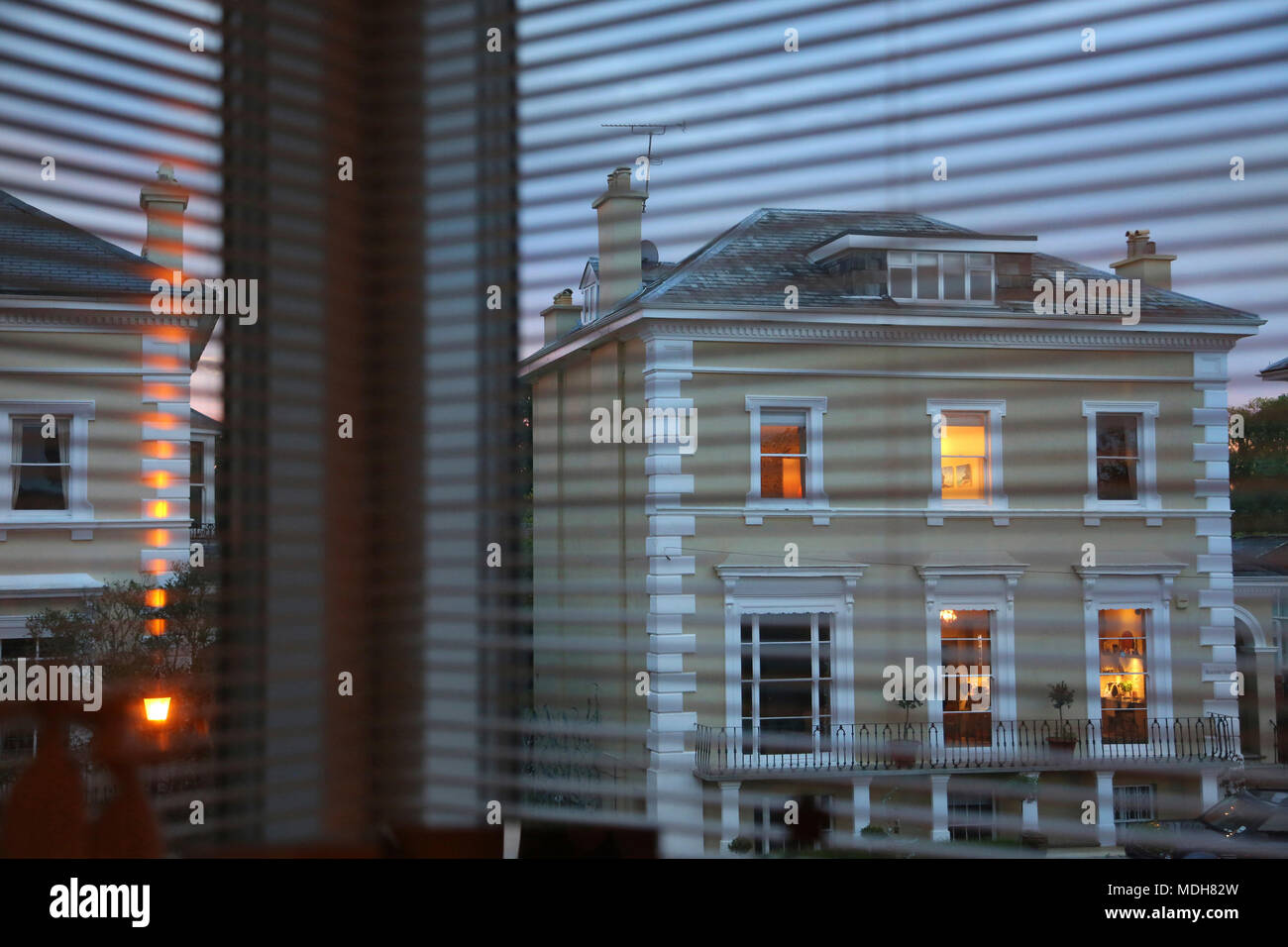 Lights through window hi-res stock photography and images - Alamy