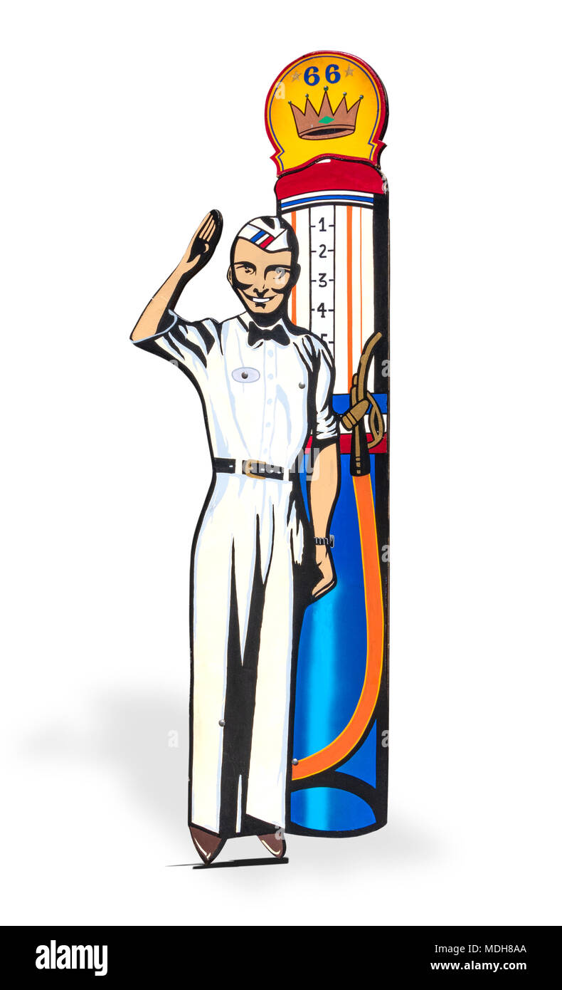 Sign gas station garage Cut Out Stock Images & Pictures - Alamy