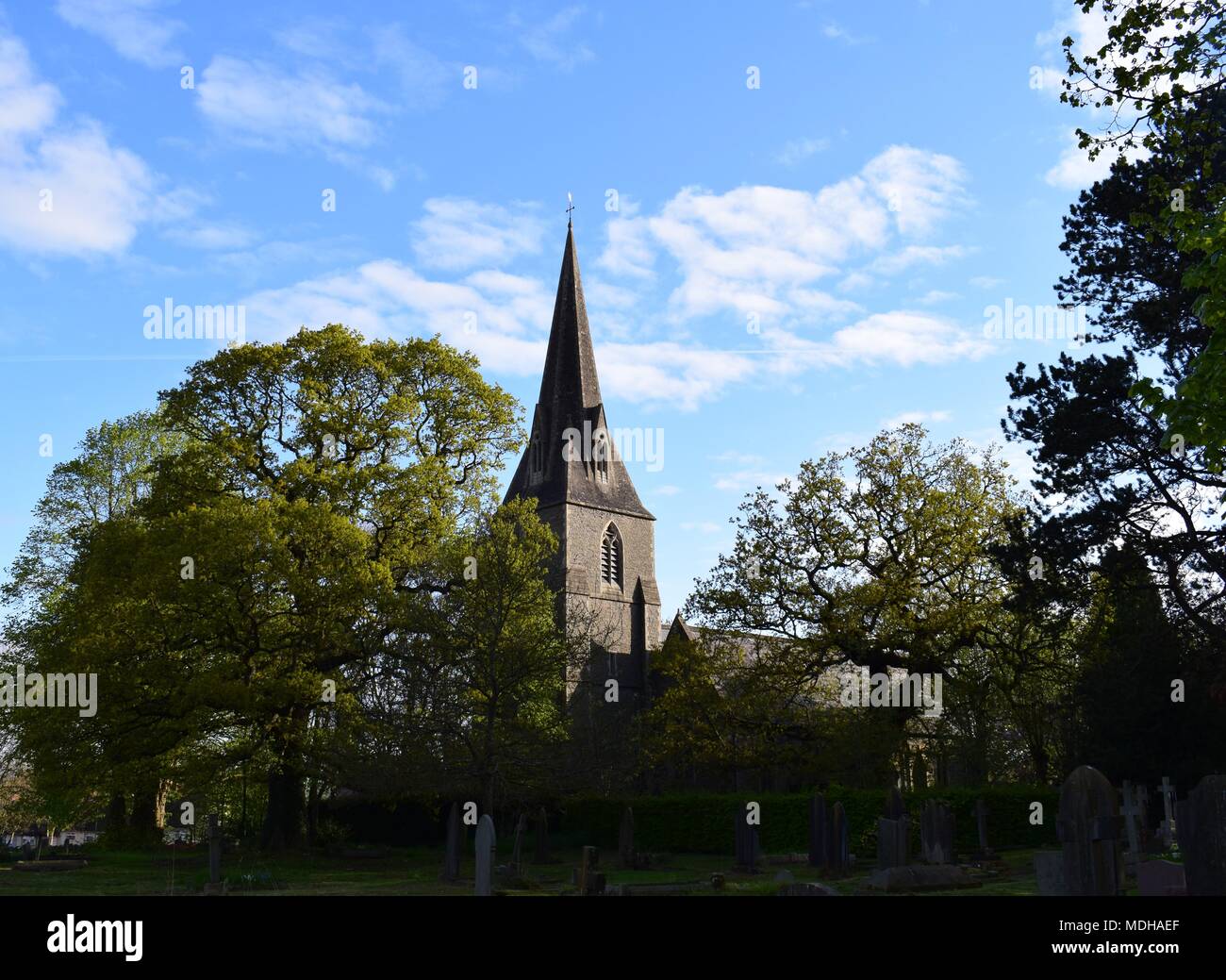 Warmley Church in spring sun Stock Photo - Alamy