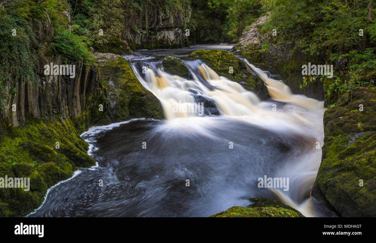 The Ingleton Waterfalls Trail is 5 miles long, with a vertical rise of ...