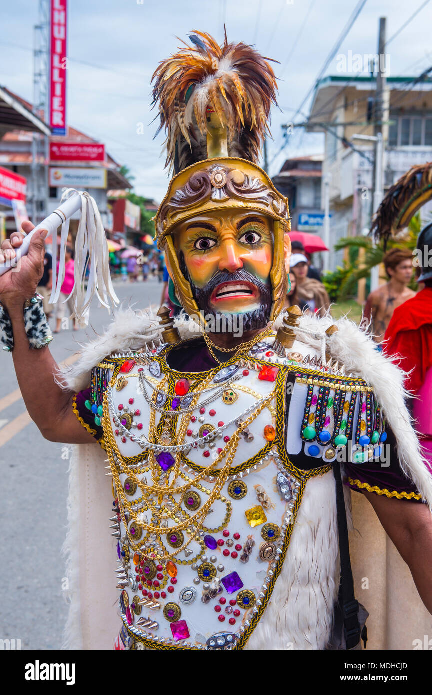 Participant in the Moriones festival in Boac Marinduque island the ...