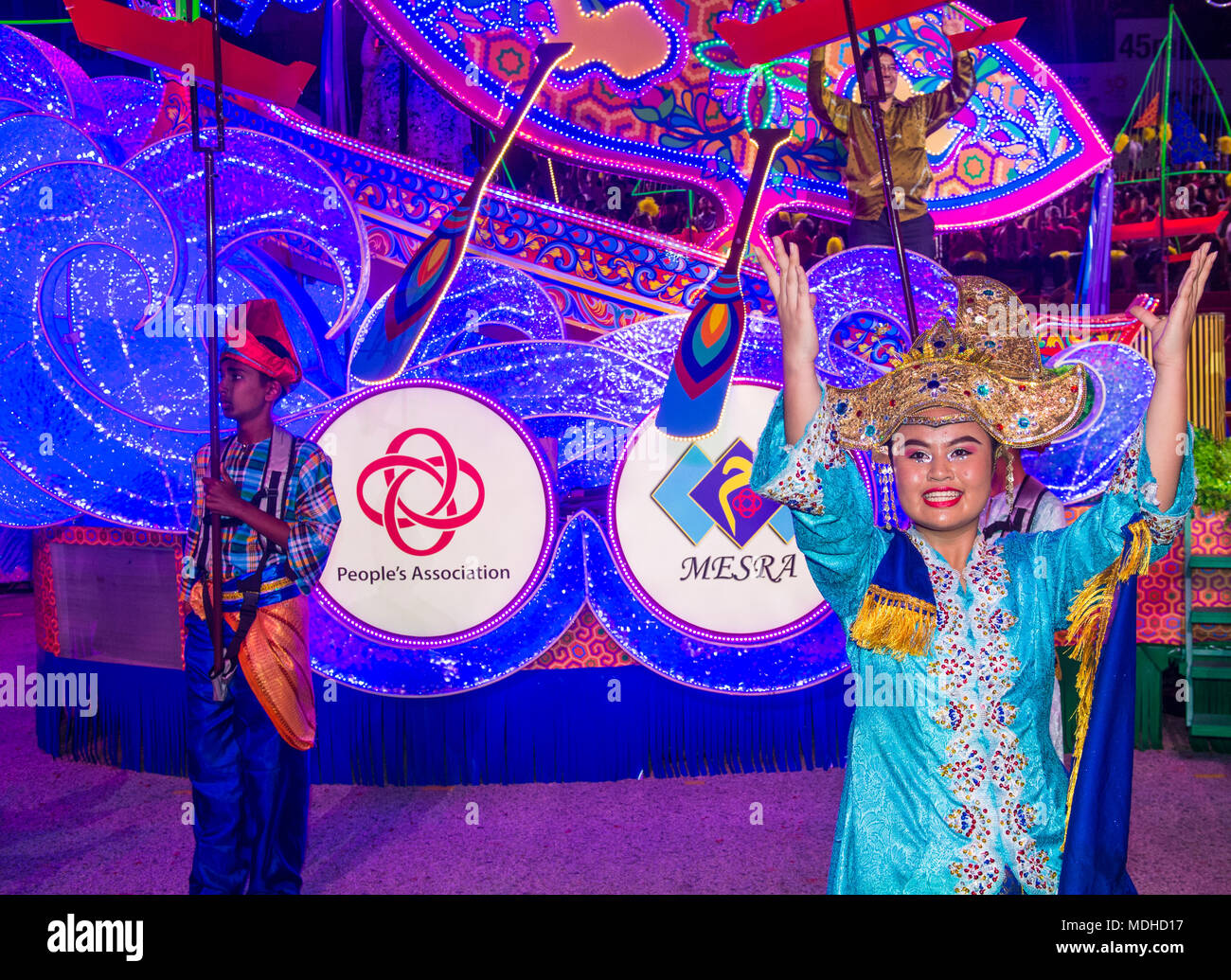 Participants in the Chingay parade in Singapore Stock Photo - Alamy