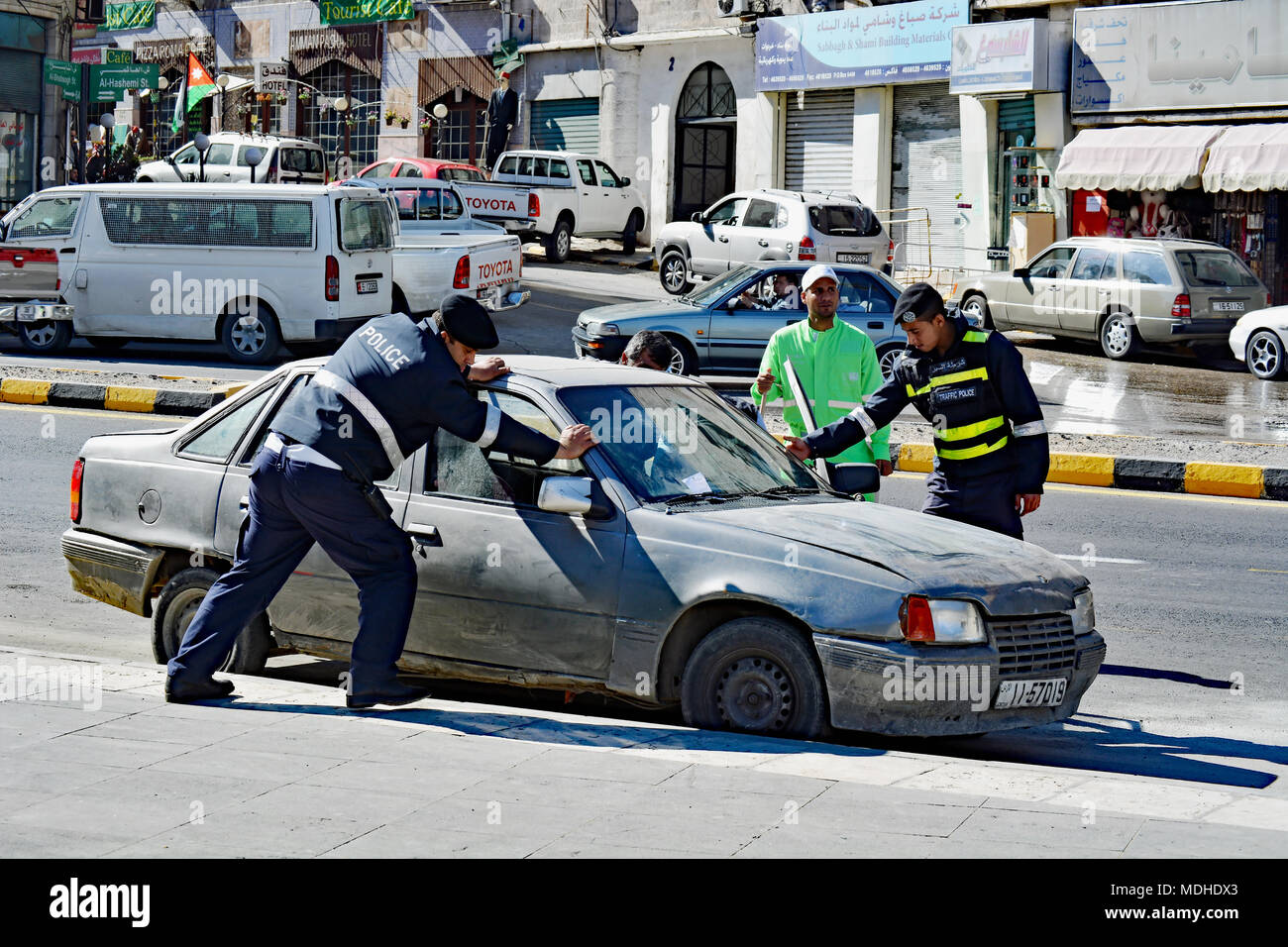 Jordan police car hi-res stock photography and images - Alamy