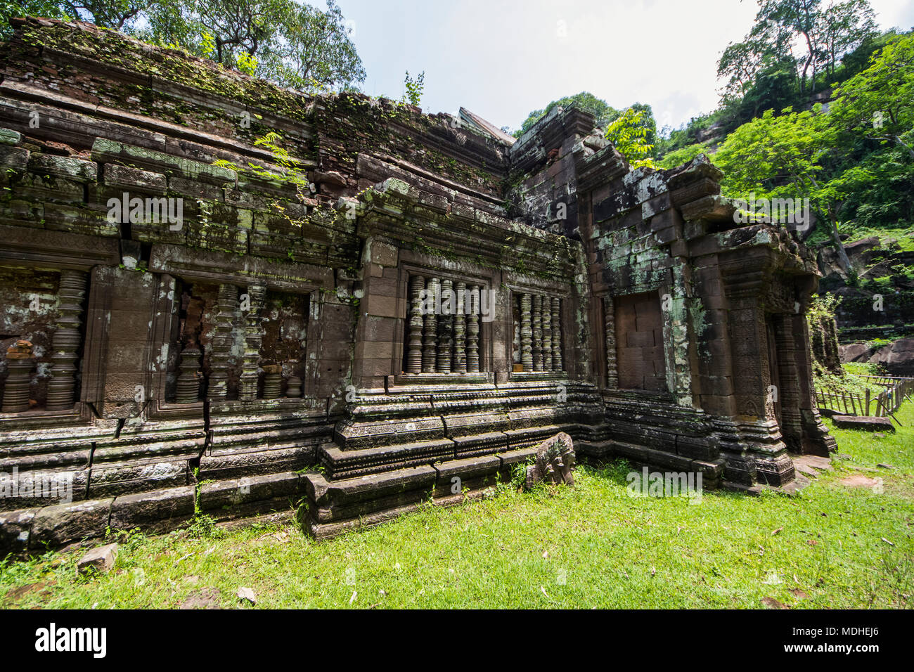 Main Sanctuary of the Vat Phou Temple Complex; Champasak, Laos Stock ...