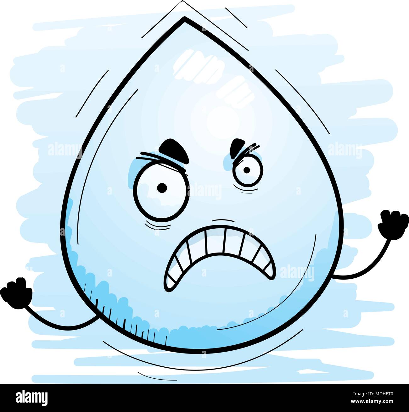 Cartoon illustration water drop looking Stock Vector Images - Alamy