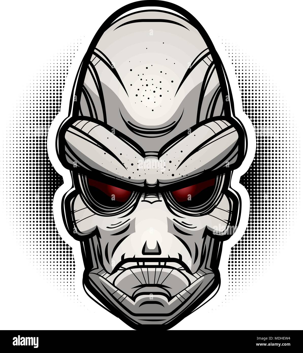 An illustration of an alien looking evil Stock Vector Image & Art - Alamy