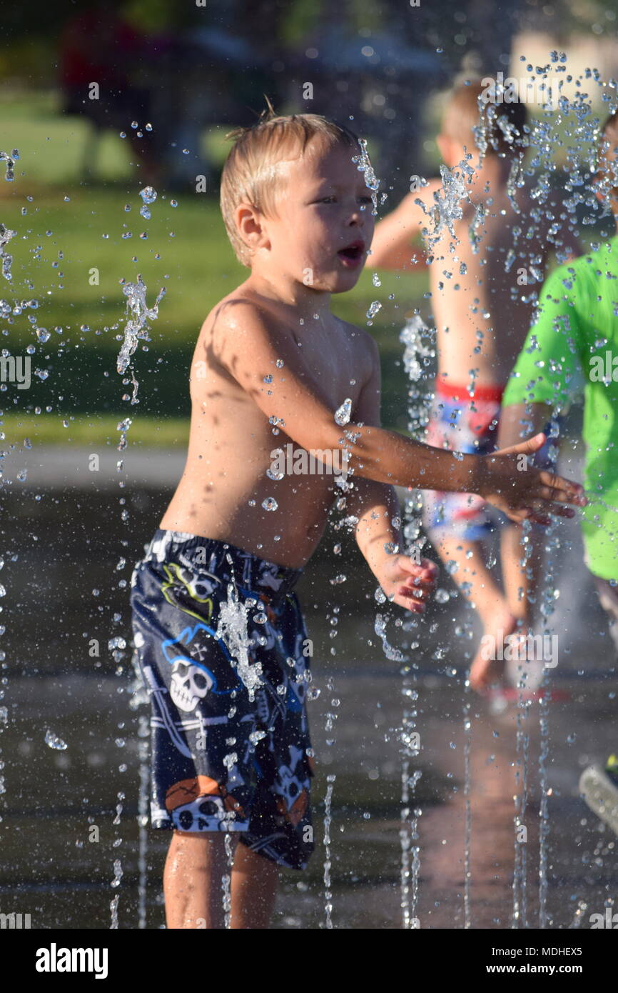 Boys water park in summer hi-res stock photography and images - Alamy