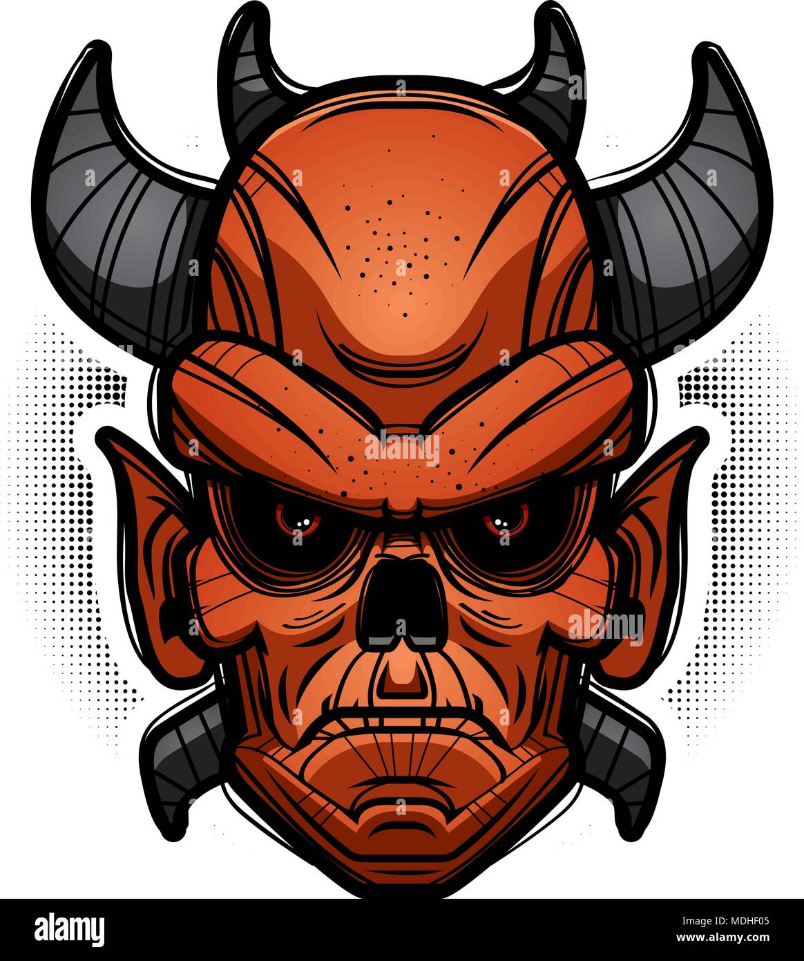 An illustration of a demon looking evil Stock Vector Image & Art - Alamy