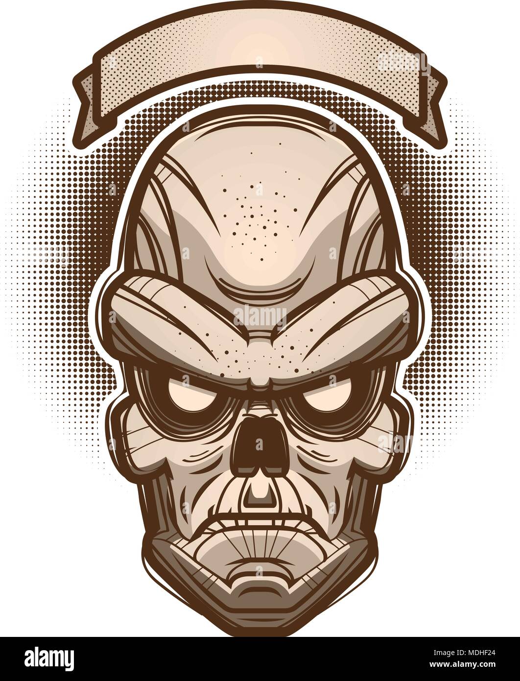 An illustration of a ghoul with banner Stock Vector Image & Art - Alamy