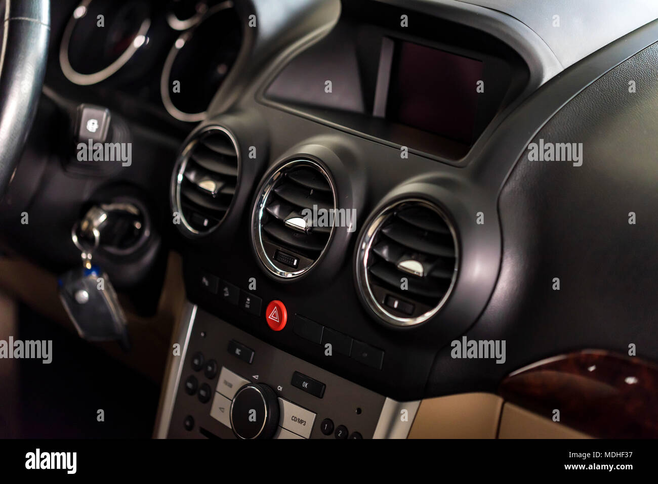 Modern car dashboard Stock Photo - Alamy