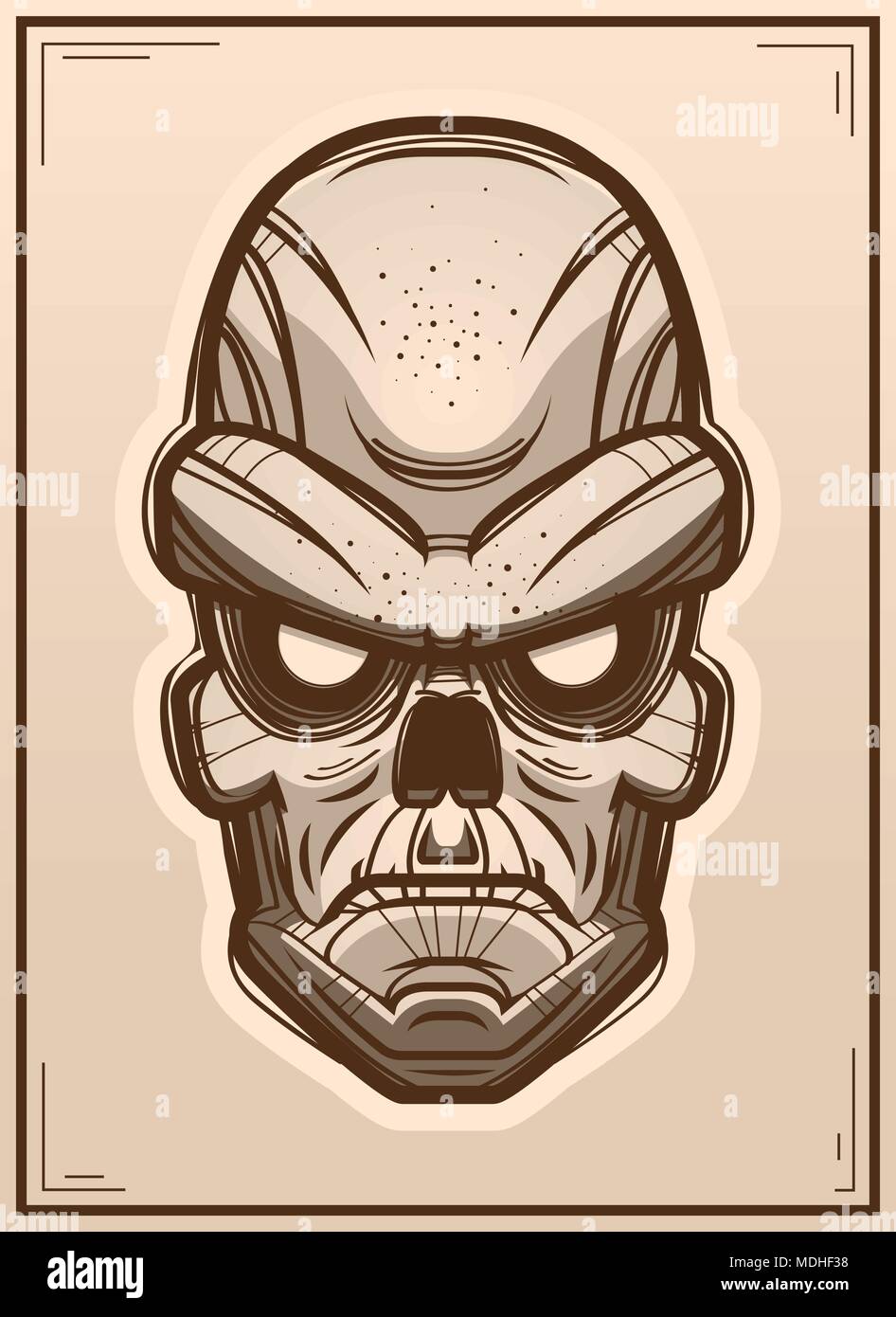 An illustration of a ghoul on a poster Stock Vector Image & Art - Alamy