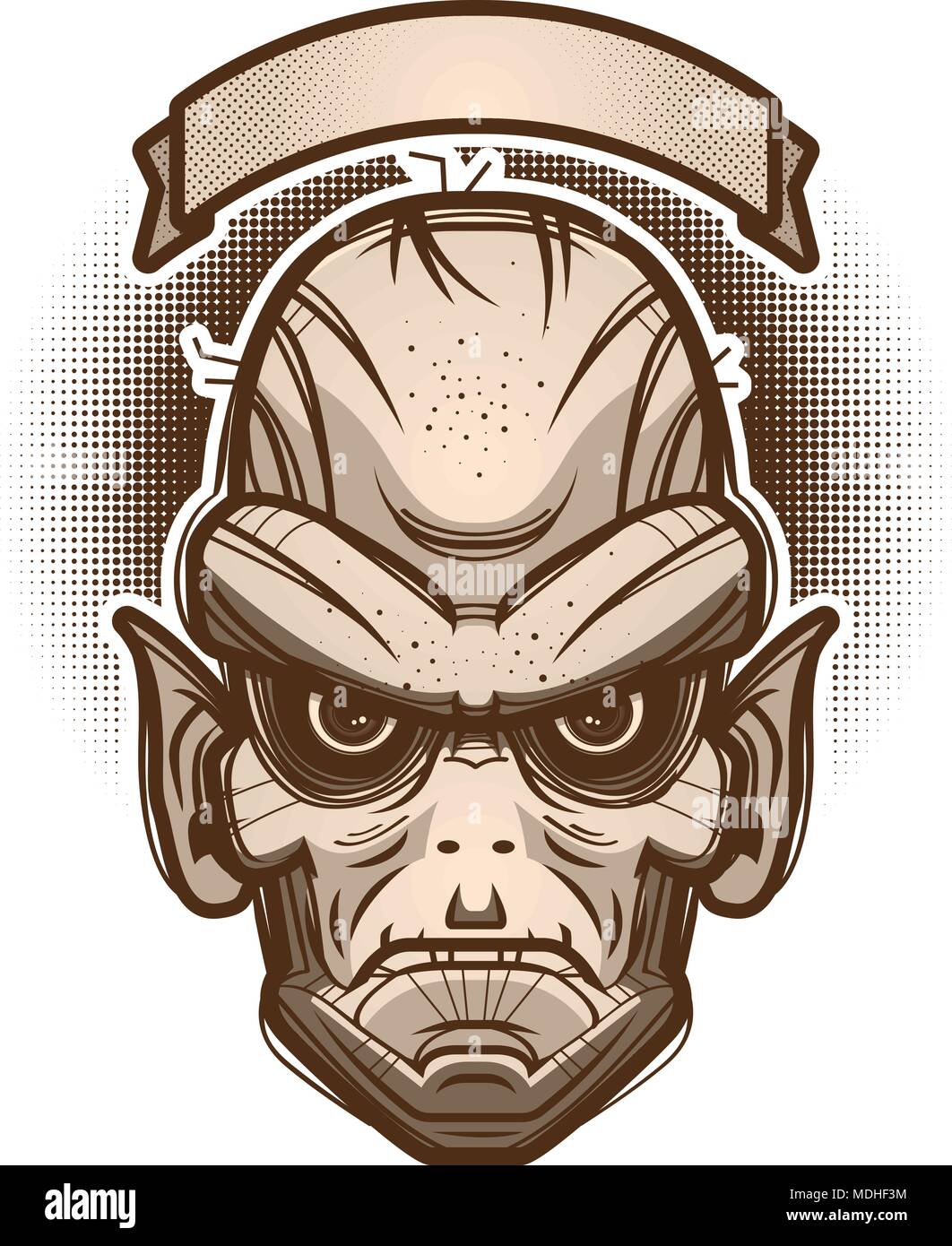 An illustration of a goblin with banner Stock Vector Image & Art - Alamy