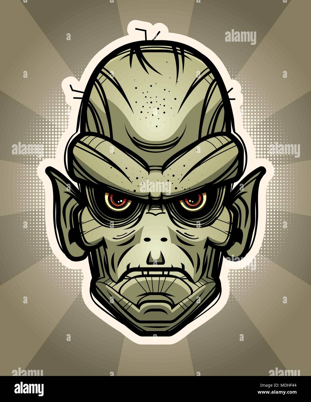 An illustration of a goblin on a background Stock Vector Image & Art ...