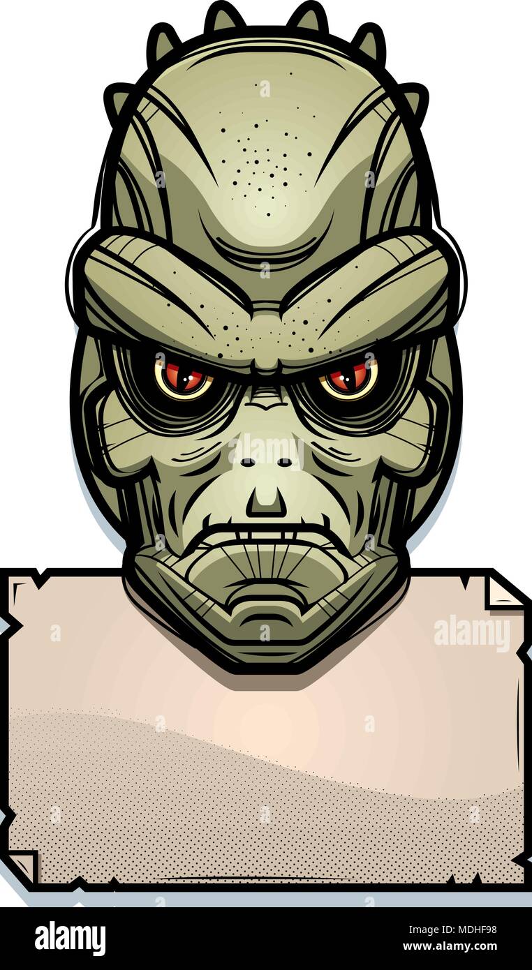 Lizard man monster Stock Vector Images - Alamy