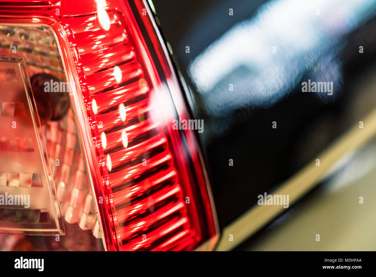 Detail of the car rear light Stock Photo - Alamy