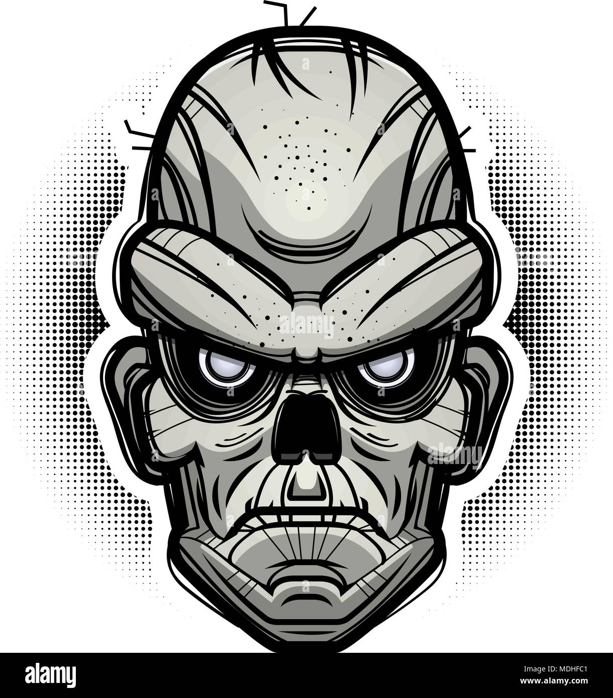 An illustration of a zombie looking evil Stock Vector Image & Art - Alamy