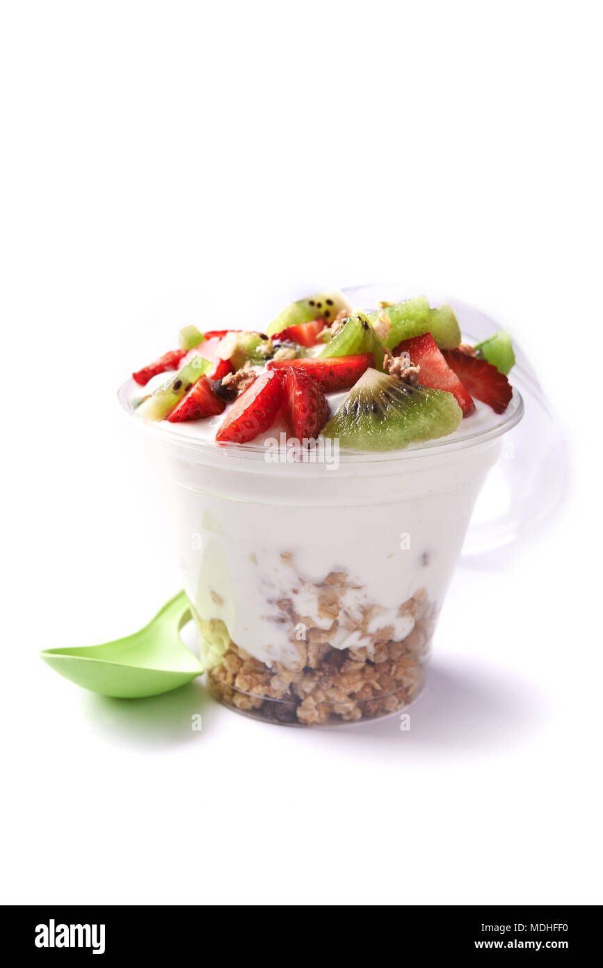 Yogurt fresh berries granola Cut Out Stock Images & Pictures - Alamy