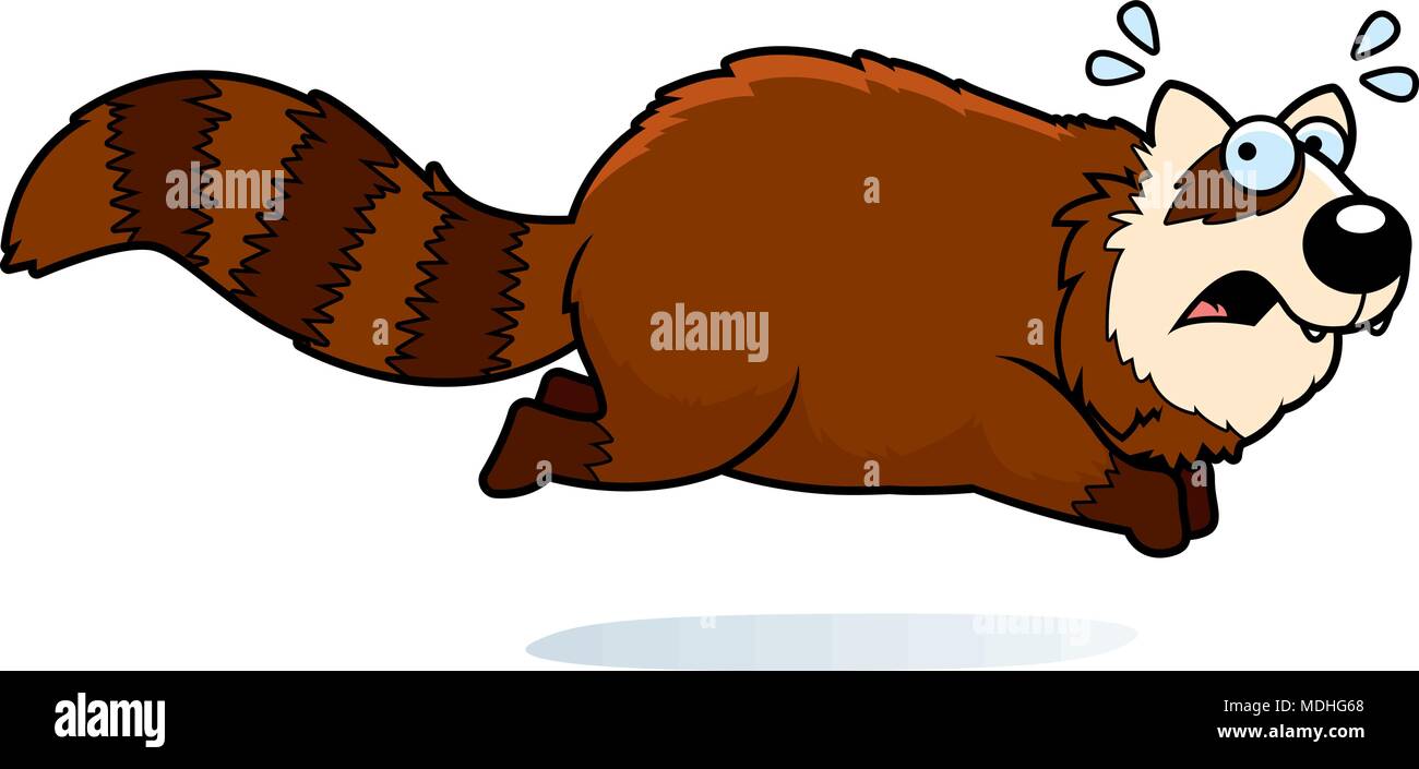 Running Scared Cartoon Cat