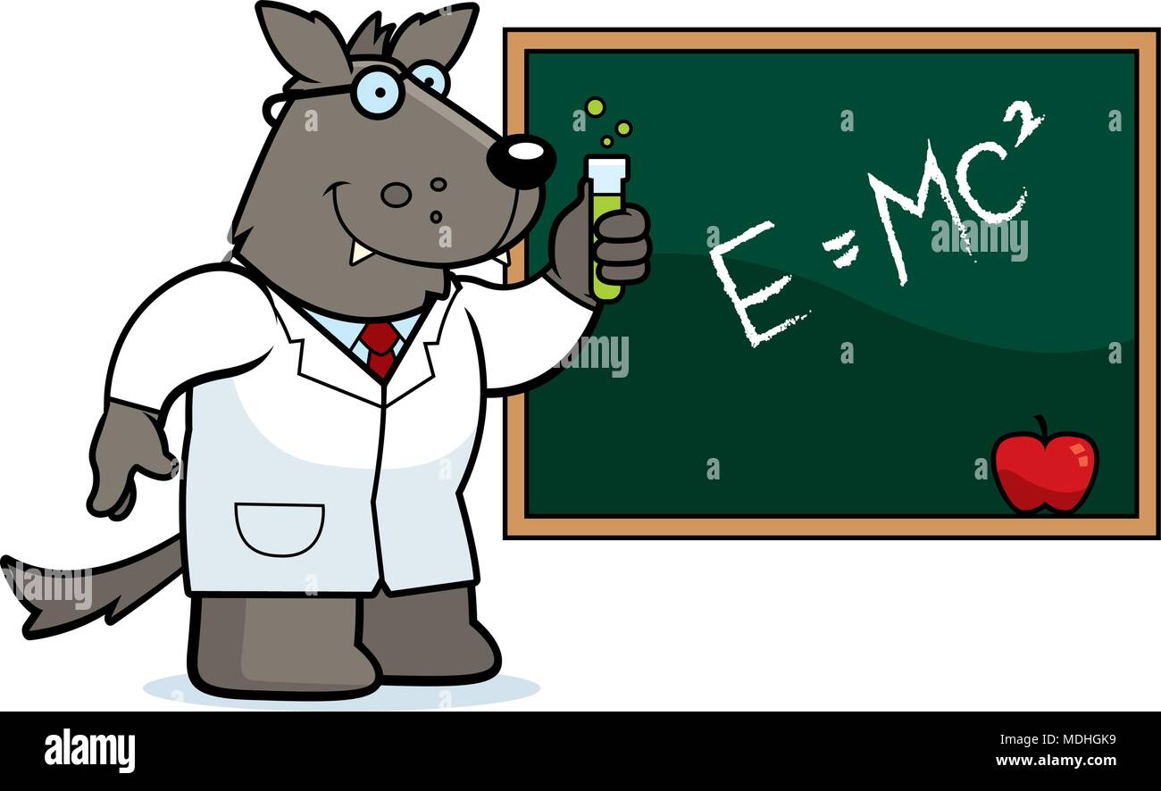 A cartoon illustration of a wolf scientist Stock Vector Image & Art - Alamy