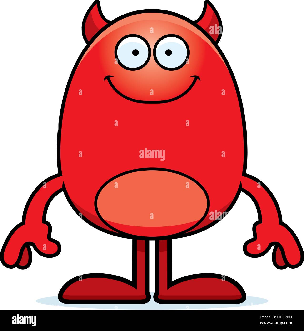 A cartoon illustration of a devil smiling Stock Vector Image & Art - Alamy