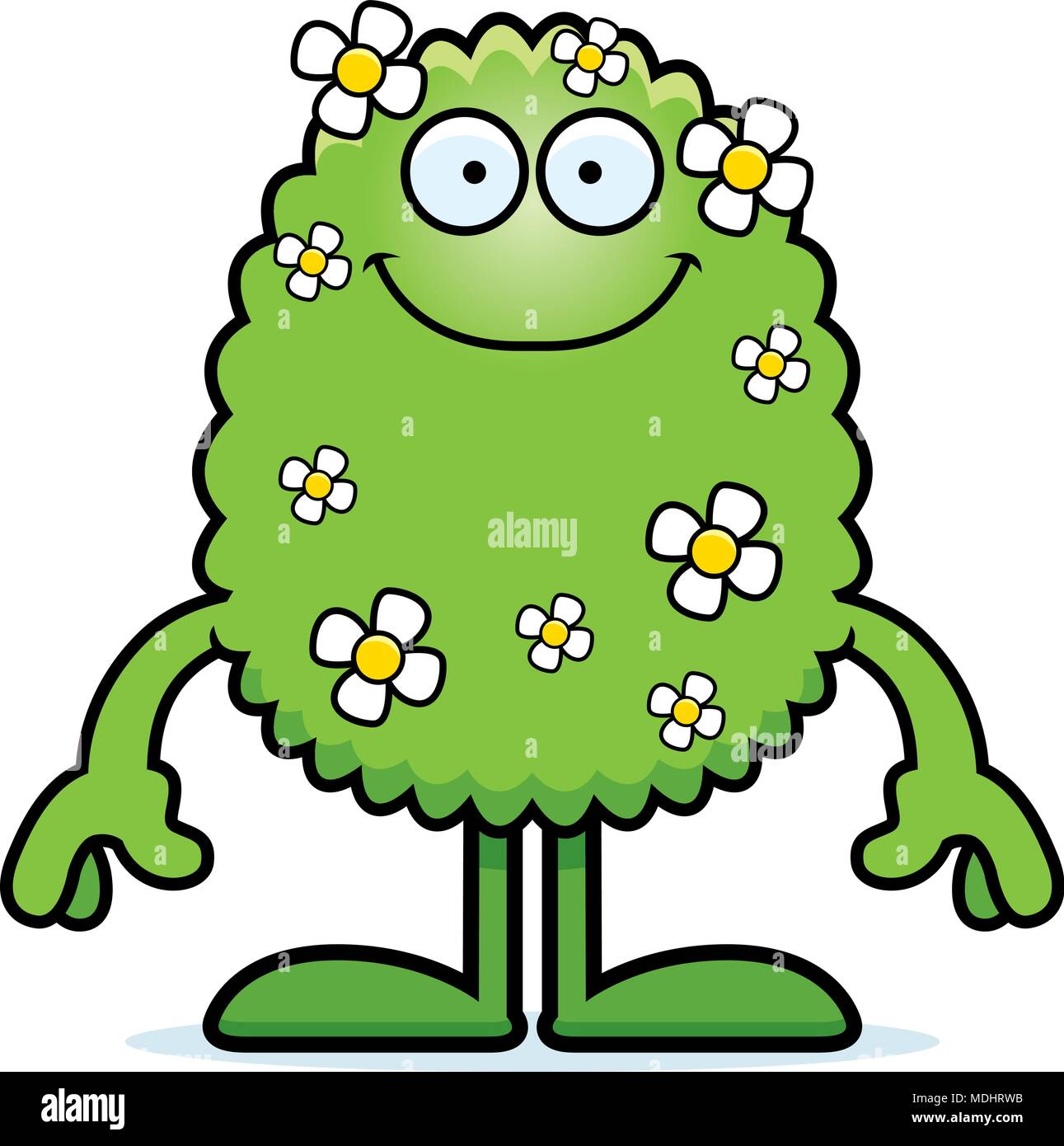 A cartoon illustration of a plant monster smiling Stock Vector Image ...