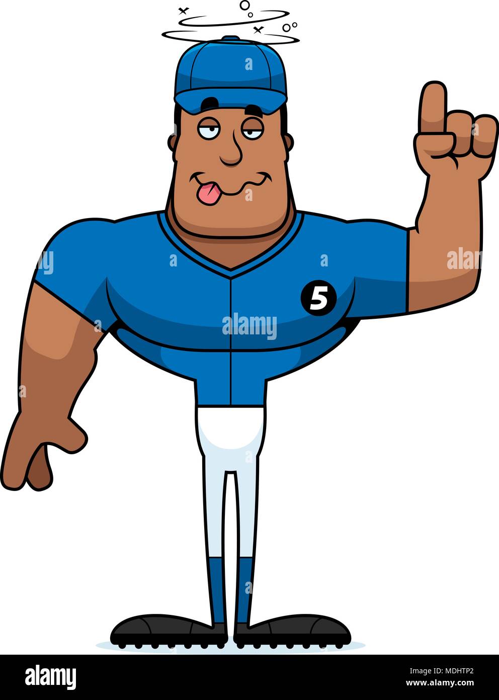 A cartoon baseball player looking drunk Stock Vector Image & Art - Alamy