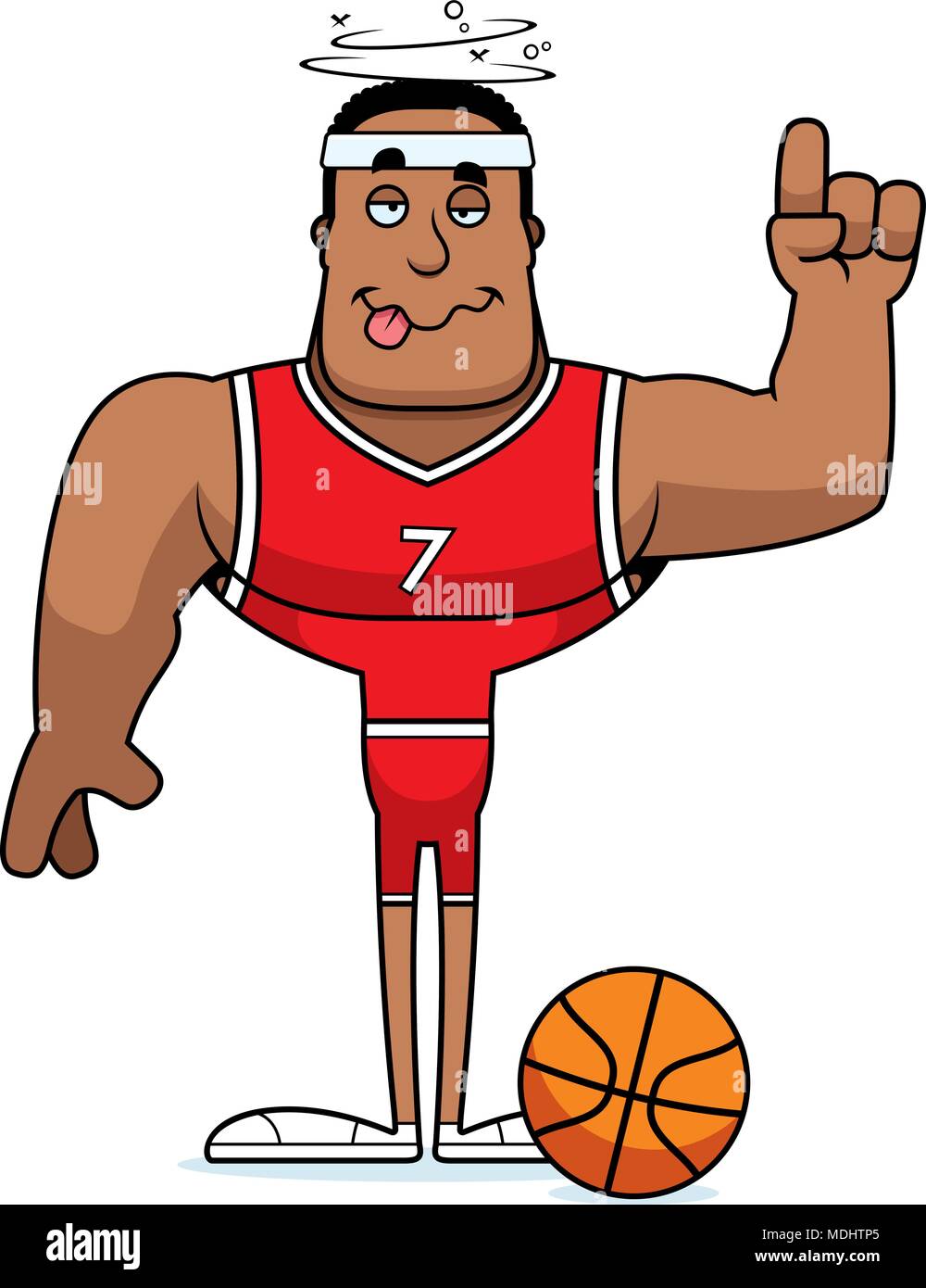 A cartoon basketball player looking drunk Stock Vector Image & Art - Alamy