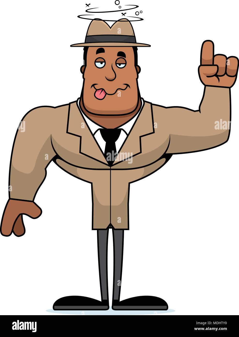 A cartoon detective looking drunk Stock Vector Image & Art - Alamy