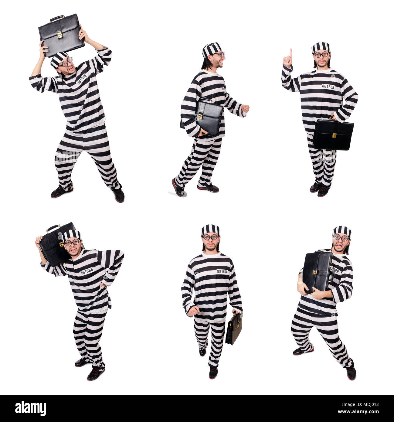 Prison inmate isolated on the white background Stock Photo - Alamy