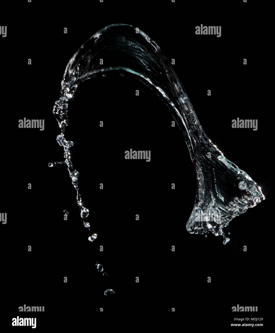 abstract of splashing water on black use for water splashing effect ...