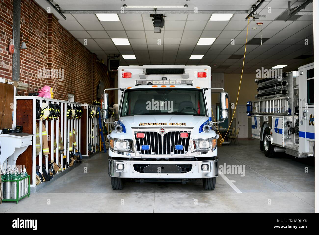 Rehoboth Beach fire department, Delaware, USA Stock Photo - Alamy