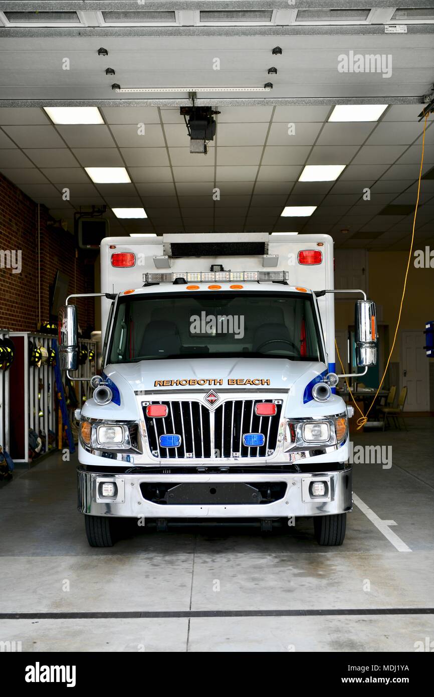 Rehoboth Beach fire department, Delaware, USA Stock Photo - Alamy