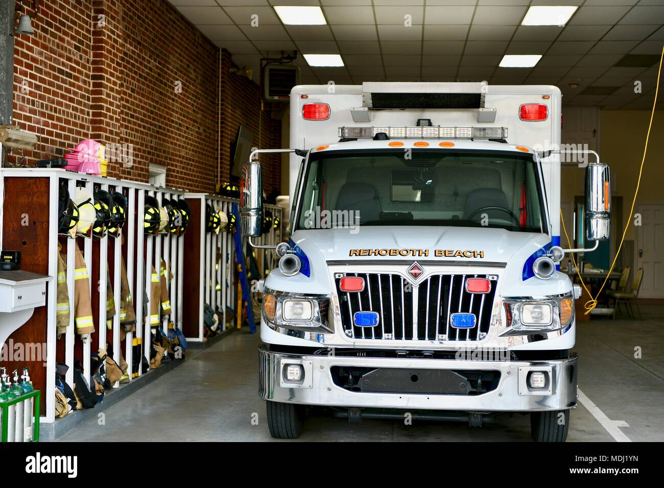 Rehoboth Beach fire department, Delaware, USA Stock Photo - Alamy
