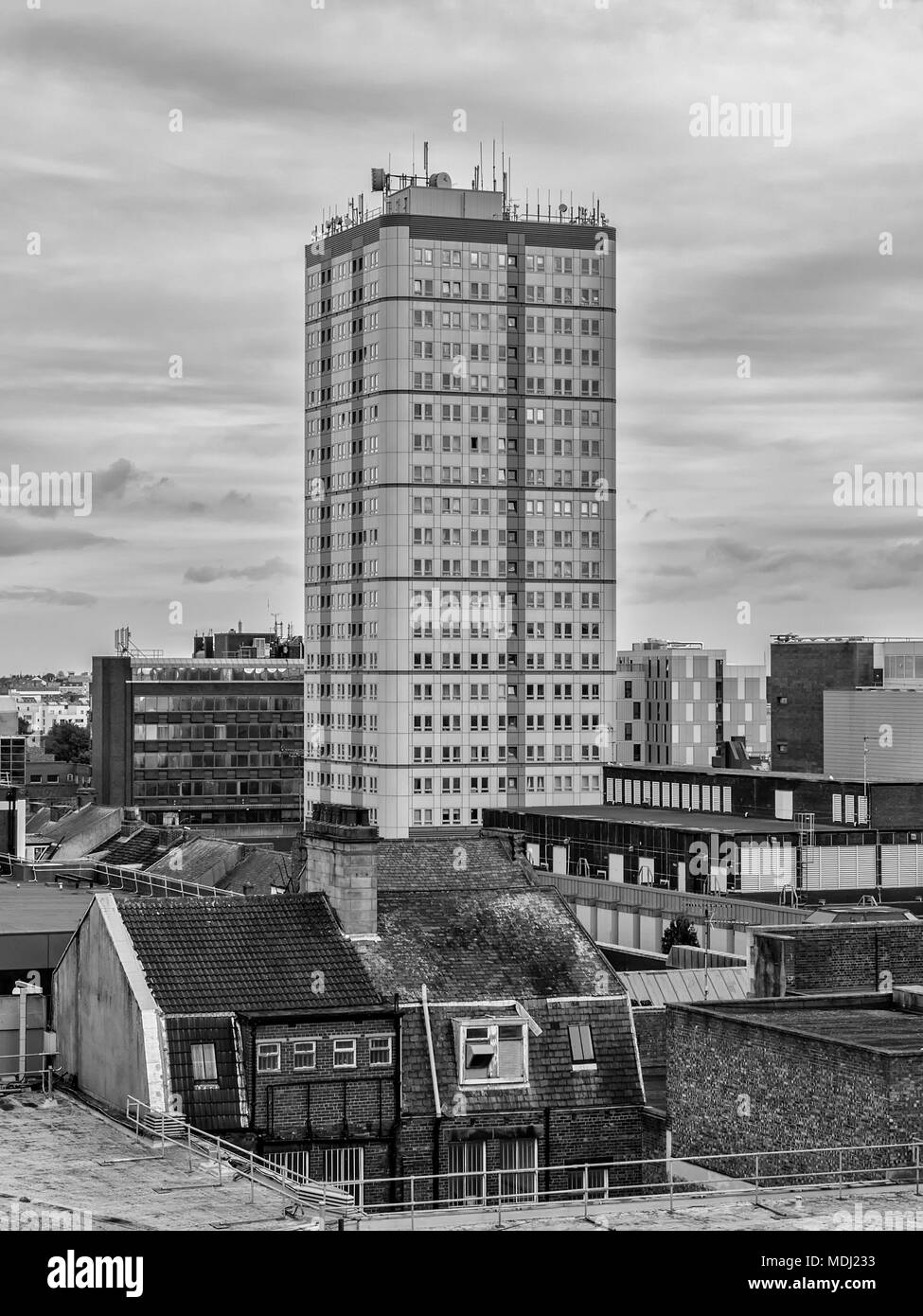 Towering Black and White Stock Photos & Images - Alamy