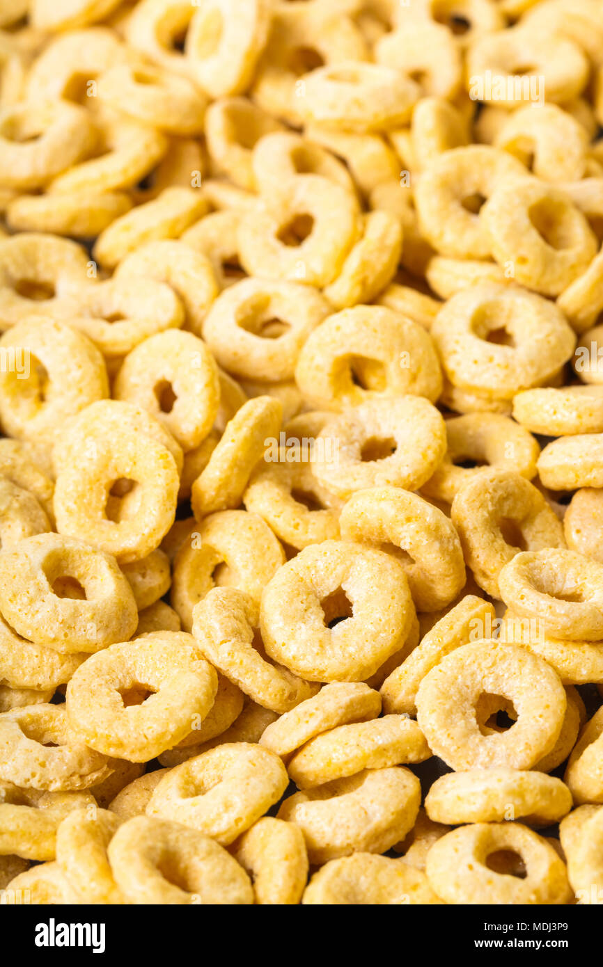 food background, texture of corn sweet rings Stock Photo - Alamy