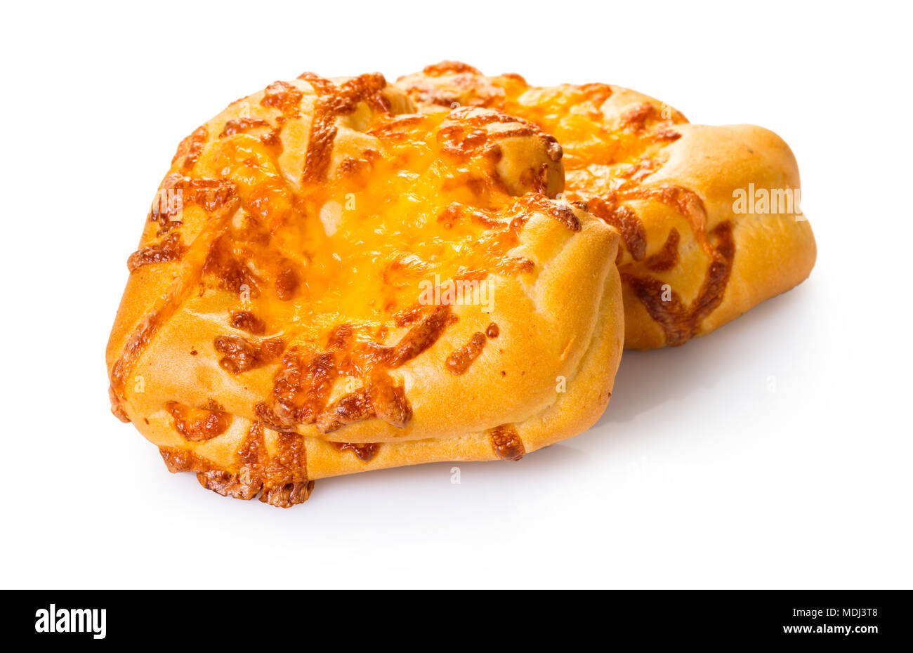 cheesy italian buns close-up on white isolated background Stock Photo ...