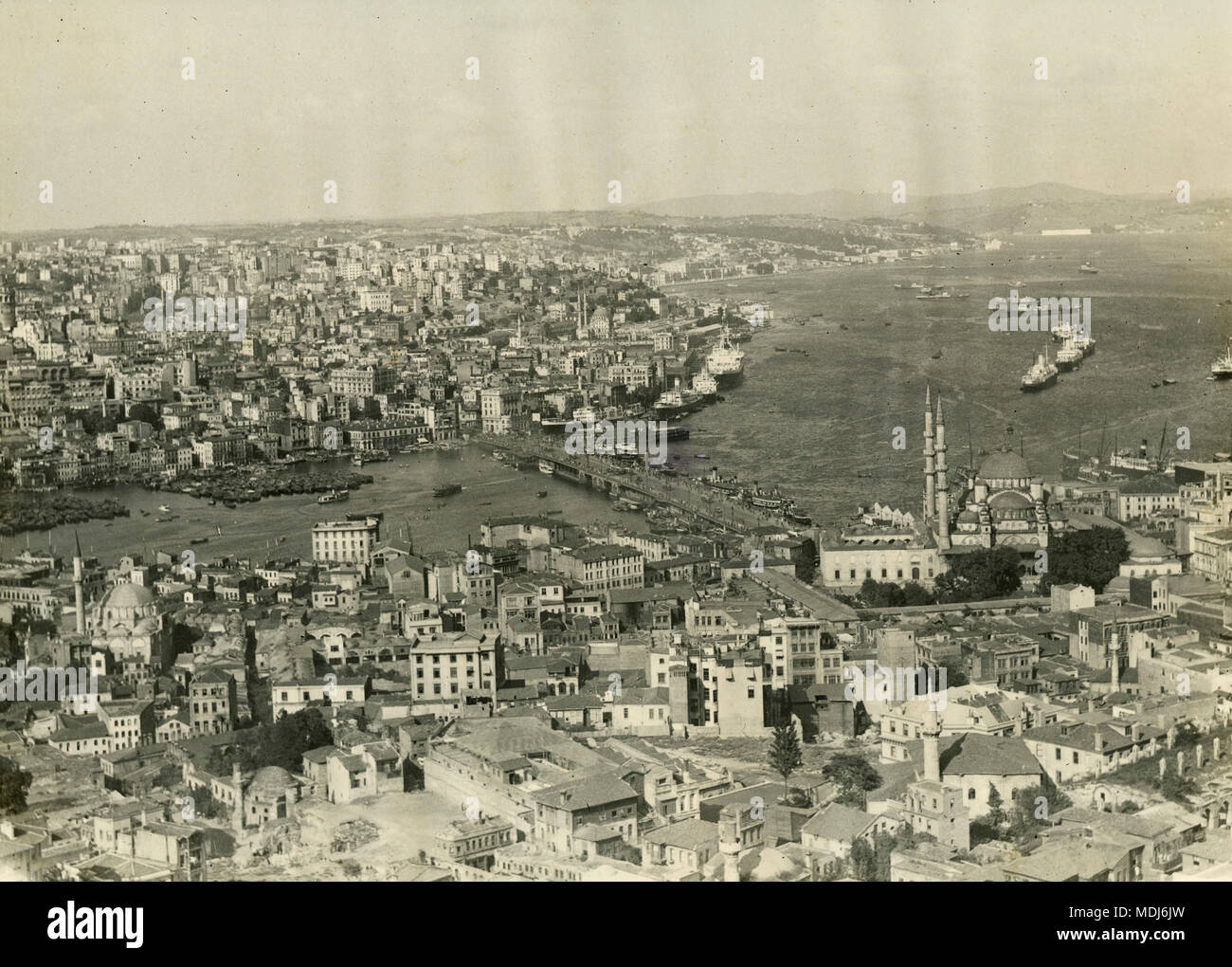 View of Istanbul, Turkey 1930 Stock Photo - Alamy