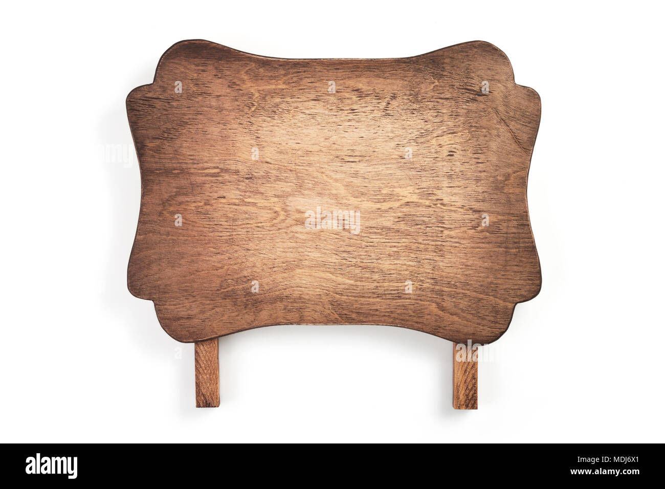 wooden sign board isolated on white background Stock Photo - Alamy